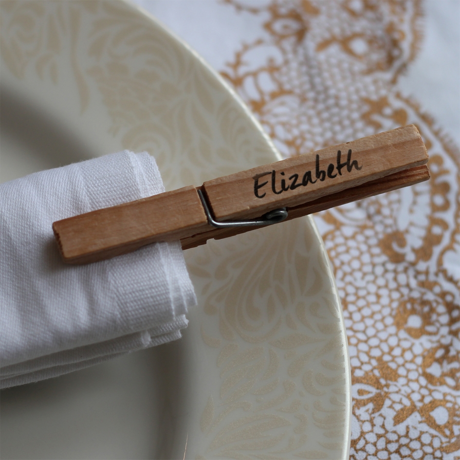 DIY Peg Wedding Place Name | Southdowns Manor